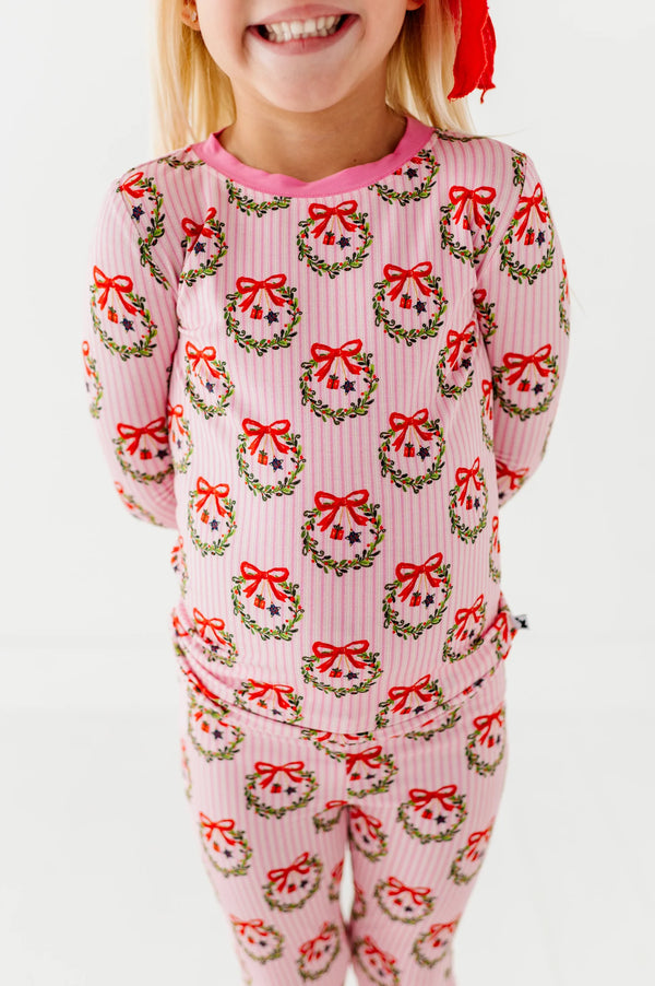 Sparkle & Spruce Two-Piece Pajama Set - Poppyseed Kids